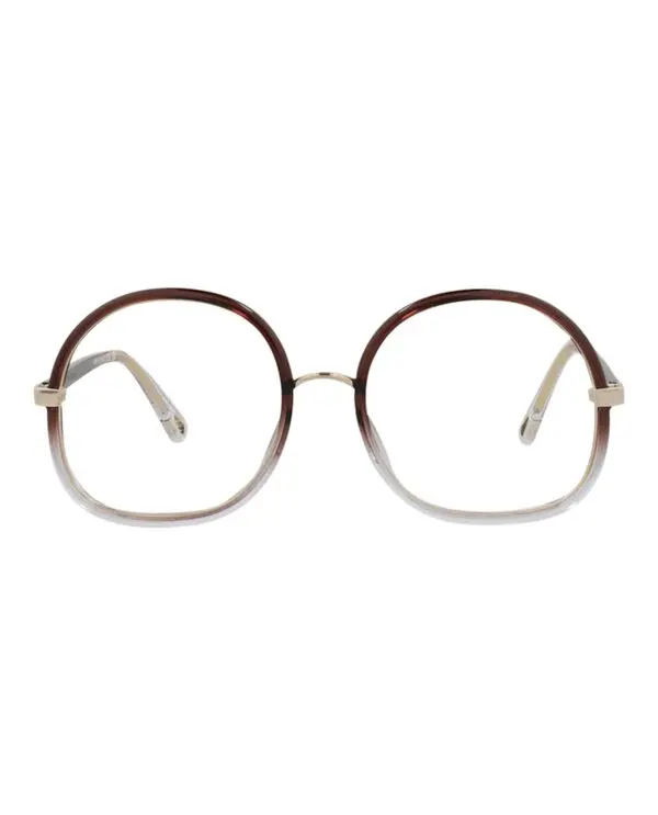 Chloé Round-frame Optical Frames - Brown Brown (ch0032o/30009868/002)