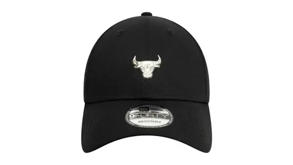 New Era Chicago Bulls Metallic Pin 9forty Cap - Black
