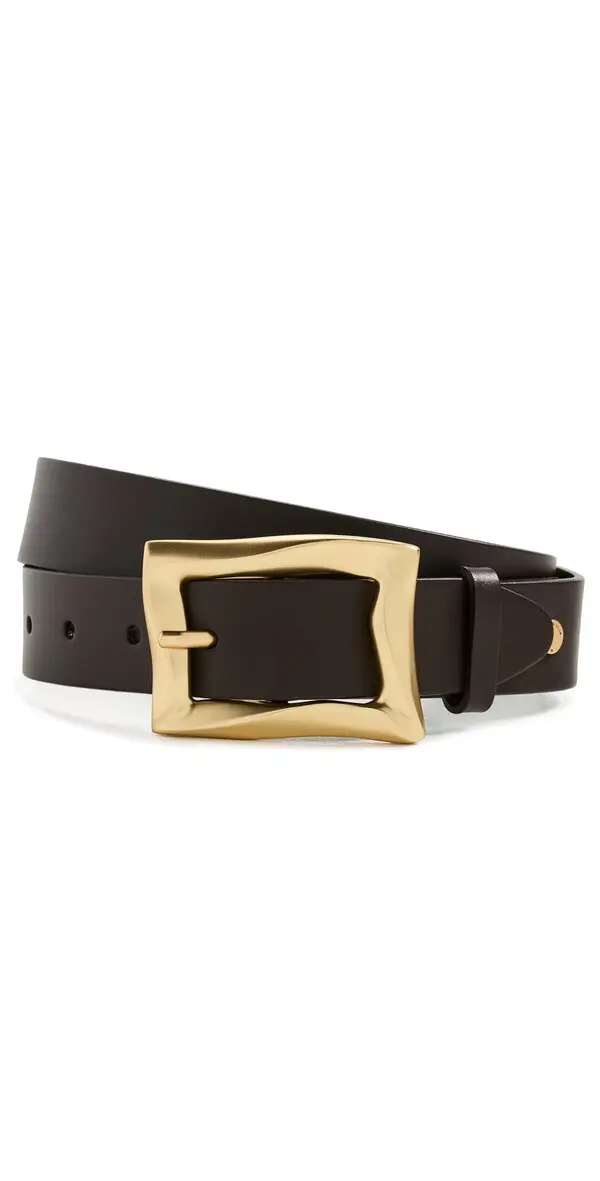 Rag & Bone Waverly Leather Belt - Dark Espresso