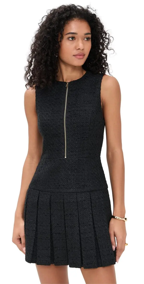 Alice + Olivia Ellis Box Pleat Mini Dress