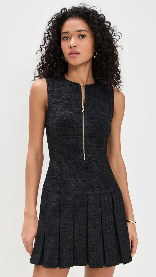 Alice + Olivia Ellis Box Pleat Mini Dress