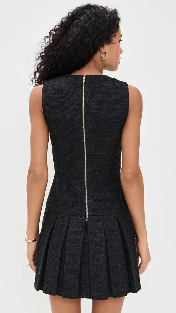 Alice + Olivia Ellis Box Pleat Mini Dress