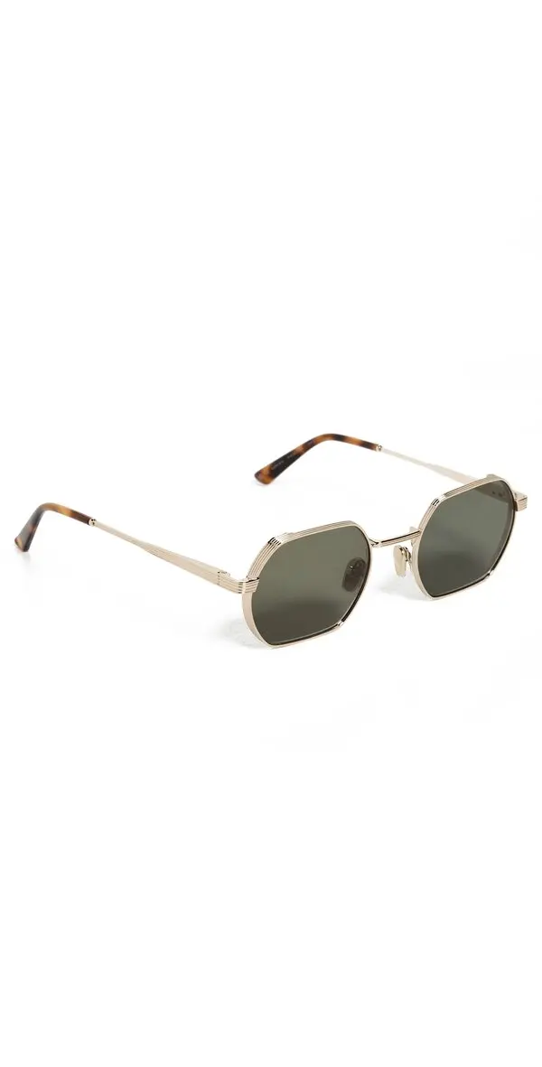 JIMMY FAIRLY Ben Rimless Sunglasses - Gold