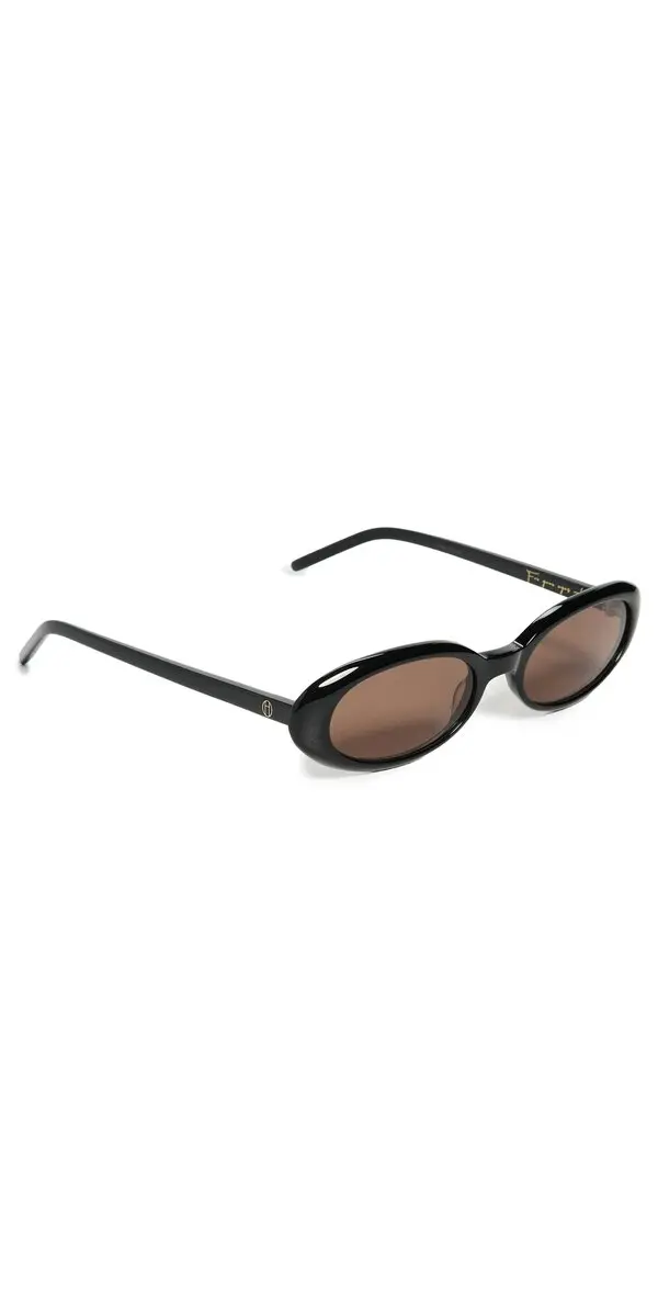 HEAVEN MAYHEM Esme Oval Sunglasses - Black