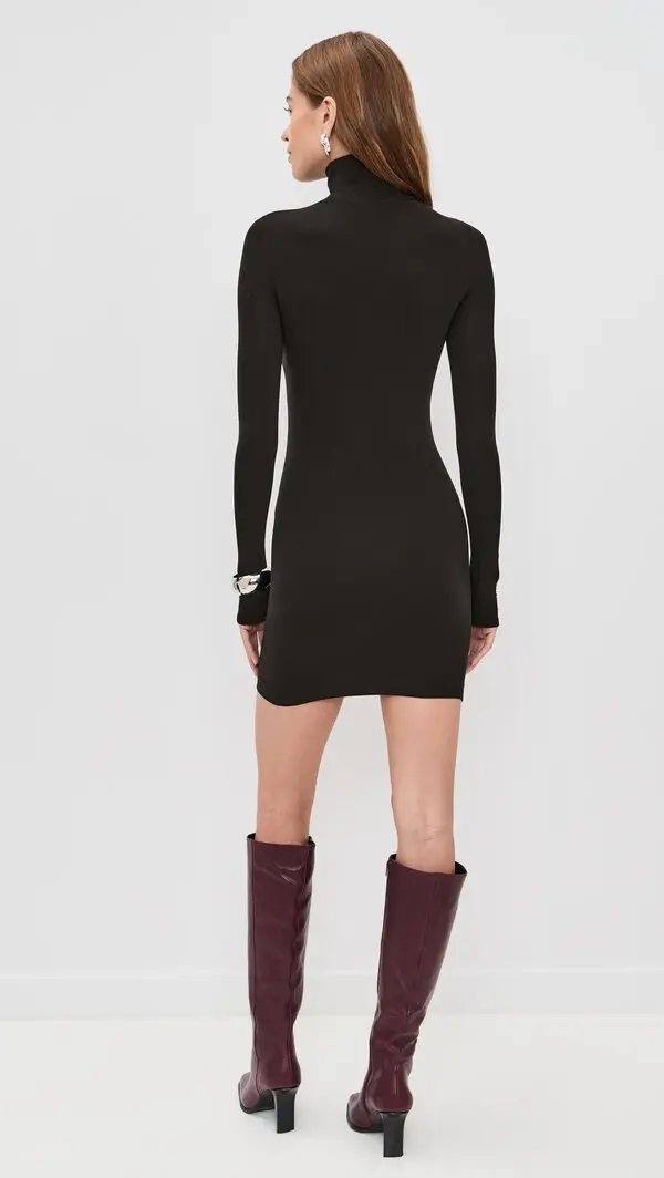Commando Ballet Body Turtleneck Mini Dress With Thumbholes
