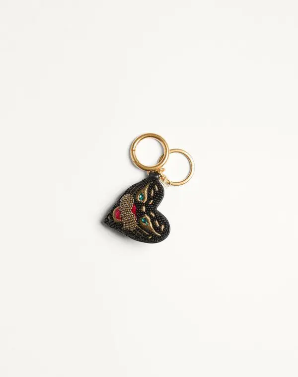 Valentino Garavani Vg Coeur De Chat Bag Charm - Multicolour/black