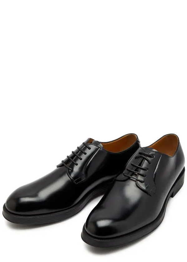 TOD'S Lace-up Leather Derby Shoes - Black
