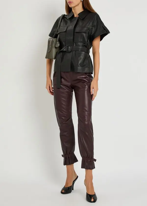 SKIIM Gaby Leather Trousers