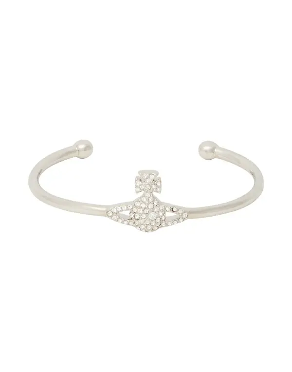 VIVIENNE WESTWOOD Grace Bas Relief Open Bangle Bracelet In Brass