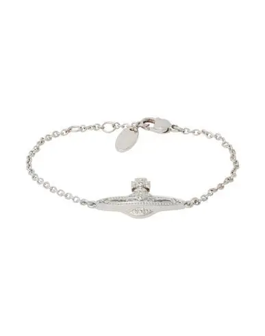 VIVIENNE WESTWOOD Mini Bas Relief Chain Bracelet Brass - Silver