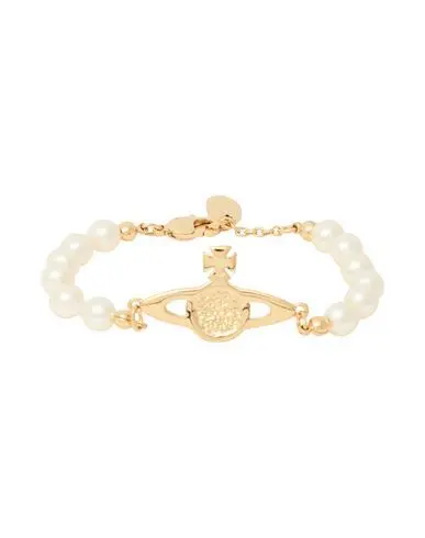 VIVIENNE WESTWOOD Mini Bas Relief Brass Bracelet - Gold