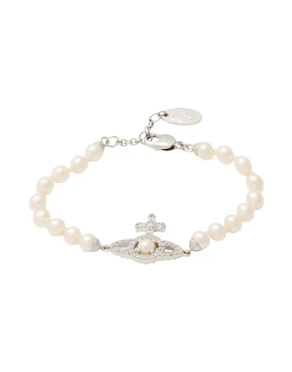 VIVIENNE WESTWOOD Olympia Pearl Bracelet - Silver