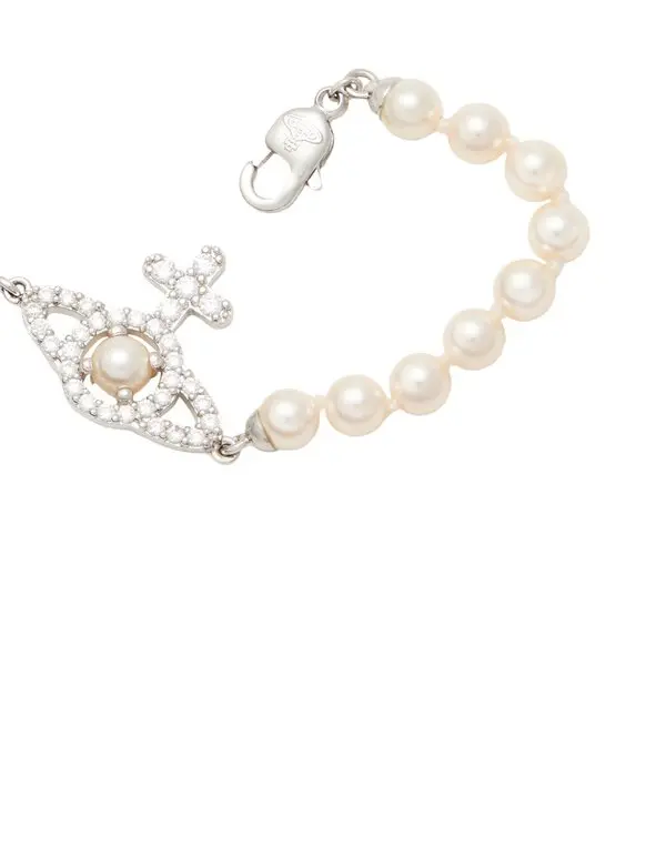 VIVIENNE WESTWOOD Olympia Pearl Bracelet - Silver