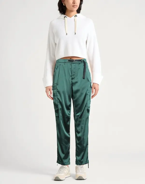 WHITE SAND Satin Cargo Pants