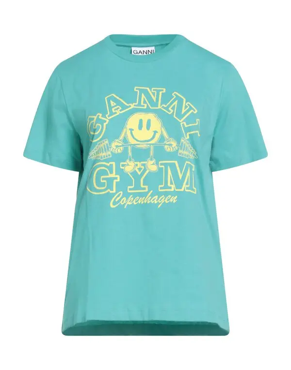 GANNI Printed Organic Cotton T-shirt