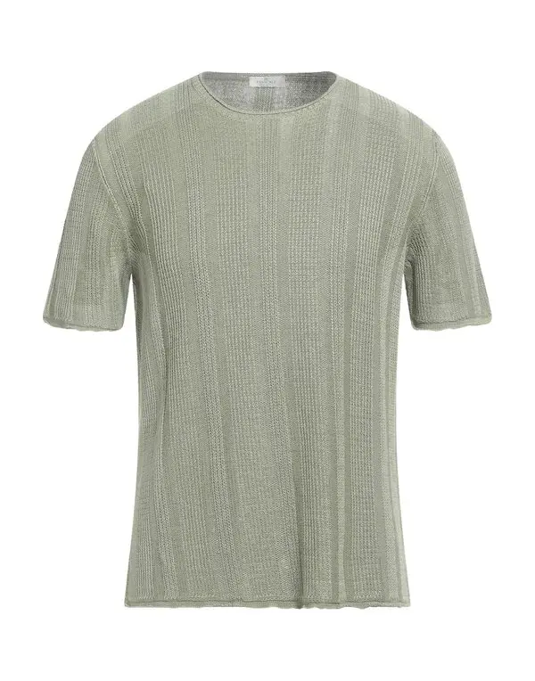 PANICALE Linen Knit Short Sleeve Sweater