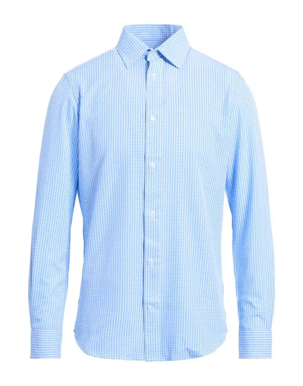 Scotch & Soda Shirt Size Polyester, Elastane - Azure