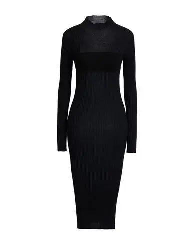 Pinko Ribbed-knit Bodycon Midi Dress