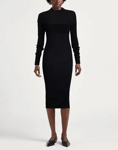Pinko Ribbed-knit Bodycon Midi Dress