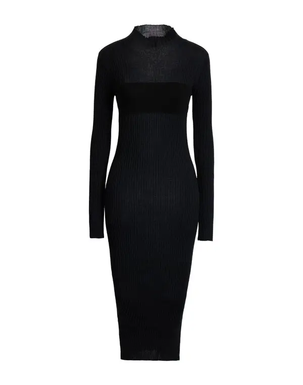 Pinko Ribbed-knit Bodycon Midi Dress