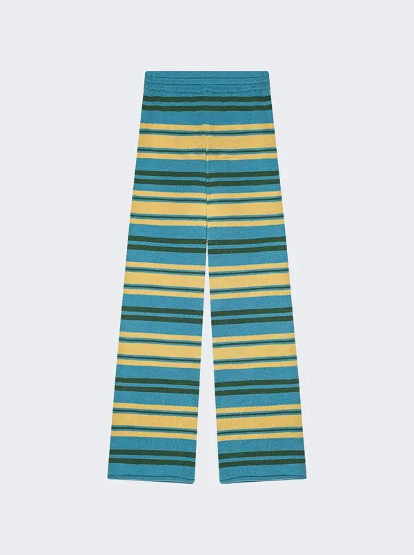 Calle Del Mar Paper Stripe Cashmere Pant - Blue