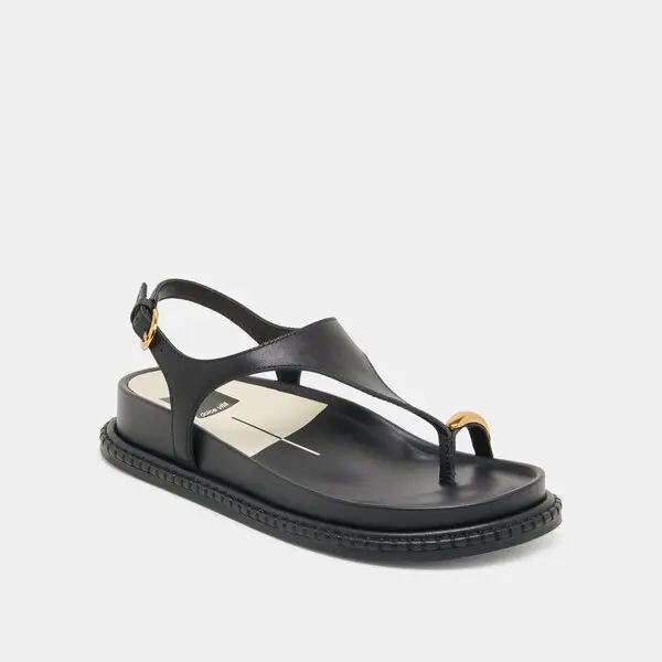 DOLCEVITA Stefan Sandals - Black Leather