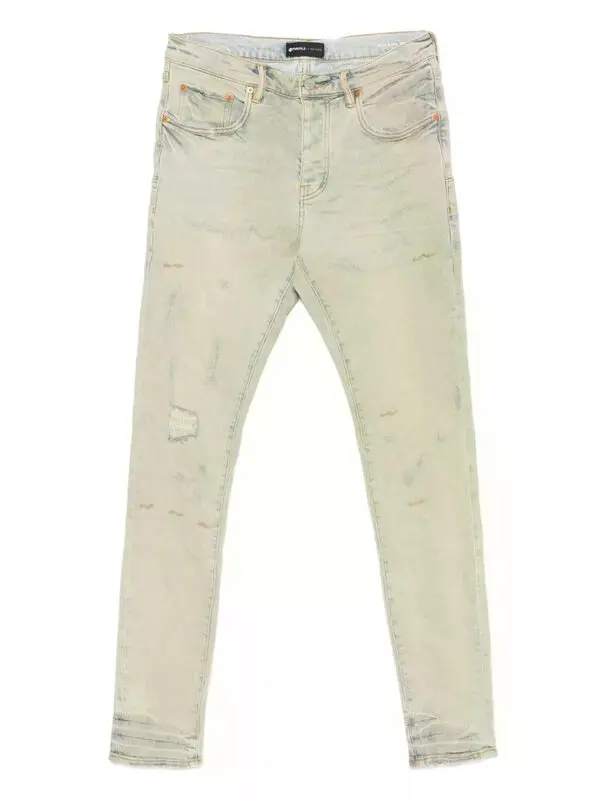 PURPLE BRAND Distressed-effect Jeans