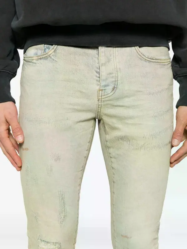 PURPLE BRAND Distressed-effect Jeans