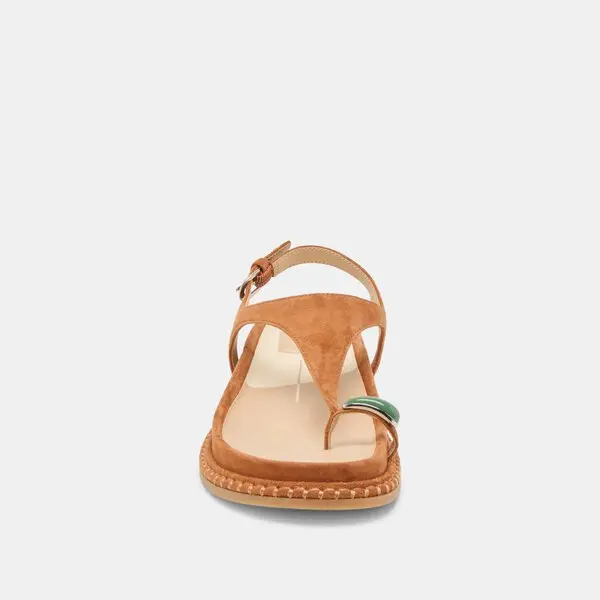 DOLCEVITA Stefan Gemstone Sandal - Caramel Suede