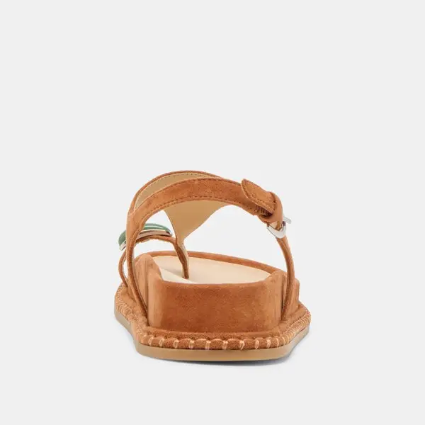 DOLCEVITA Stefan Gemstone Sandal - Caramel Suede