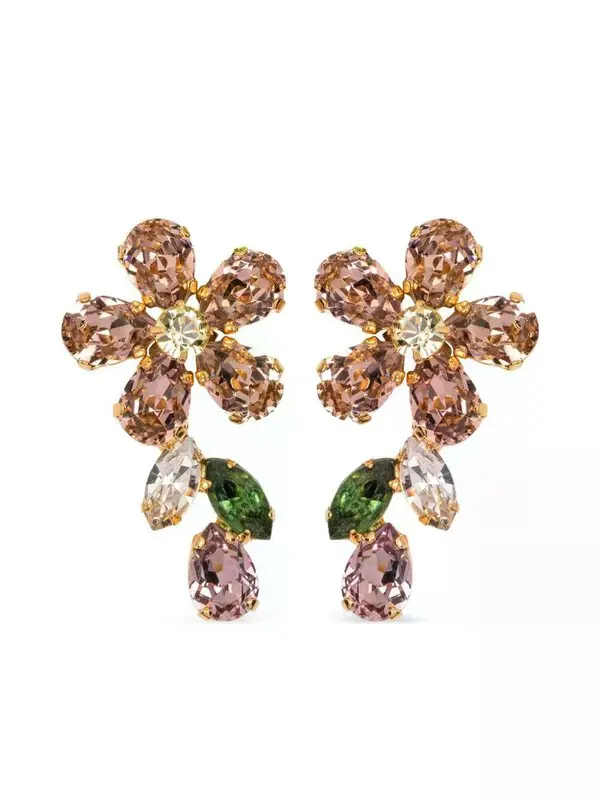 JENNIFER BEHR Odelia Flower Drop Earrings - Gold