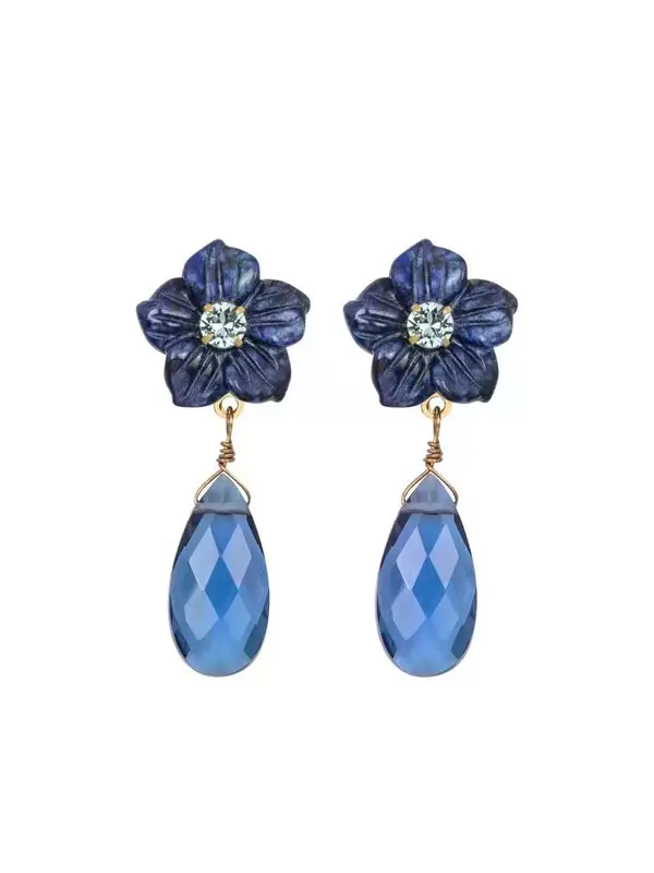 JENNIFER BEHR Jaylene Flower Drop Earrings - Gold