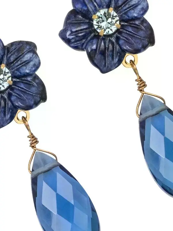 JENNIFER BEHR Jaylene Flower Drop Earrings