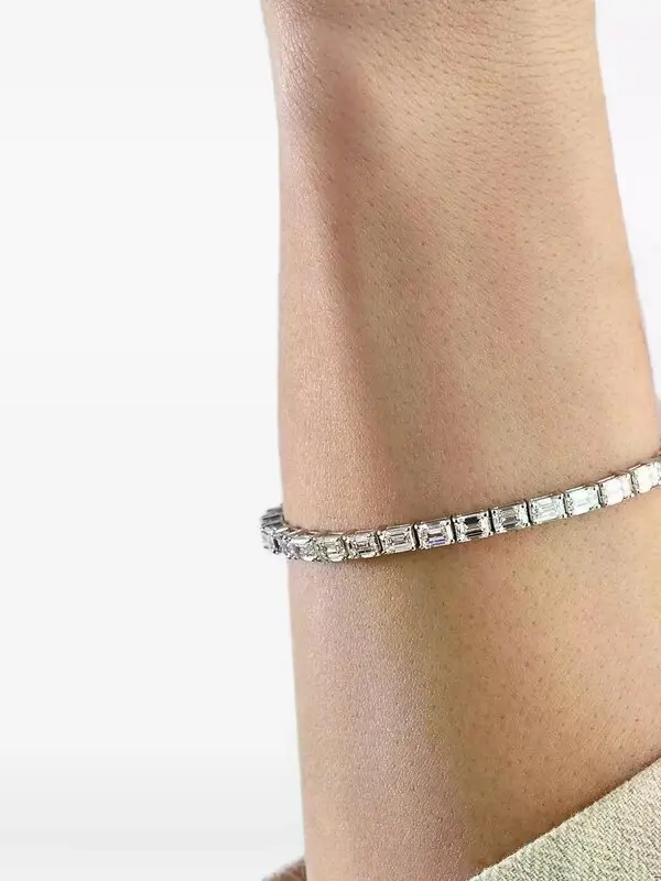 JEWELS AFICIONADO 18k White Gold 12.71 Ct. Diamond Bracelet