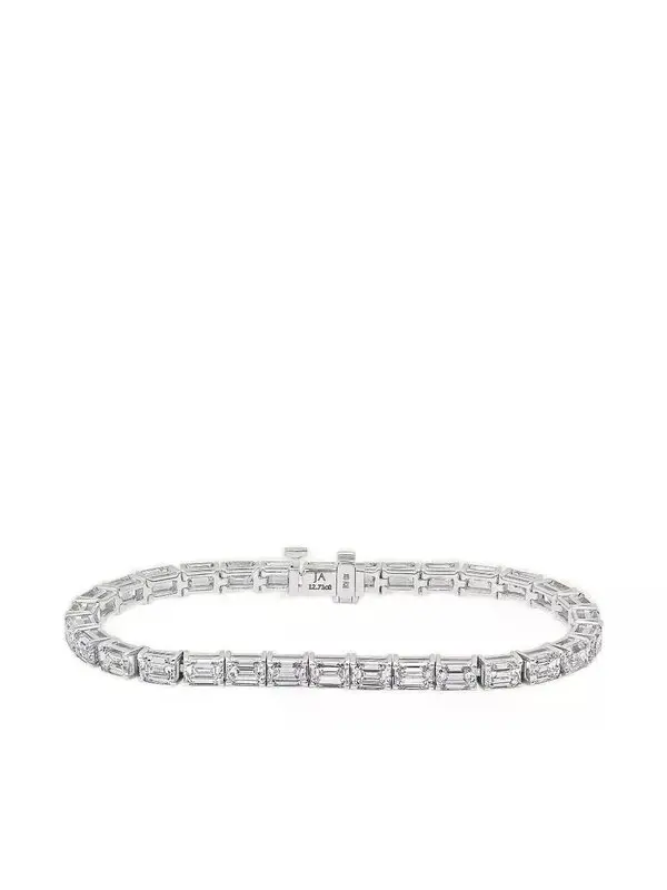 JEWELS AFICIONADO 18k White Gold 12.71 Ct. Diamond Bracelet