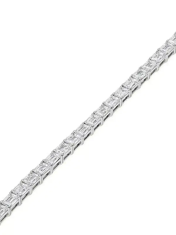 JEWELS AFICIONADO 18k White Gold 12.71 Ct. Diamond Bracelet