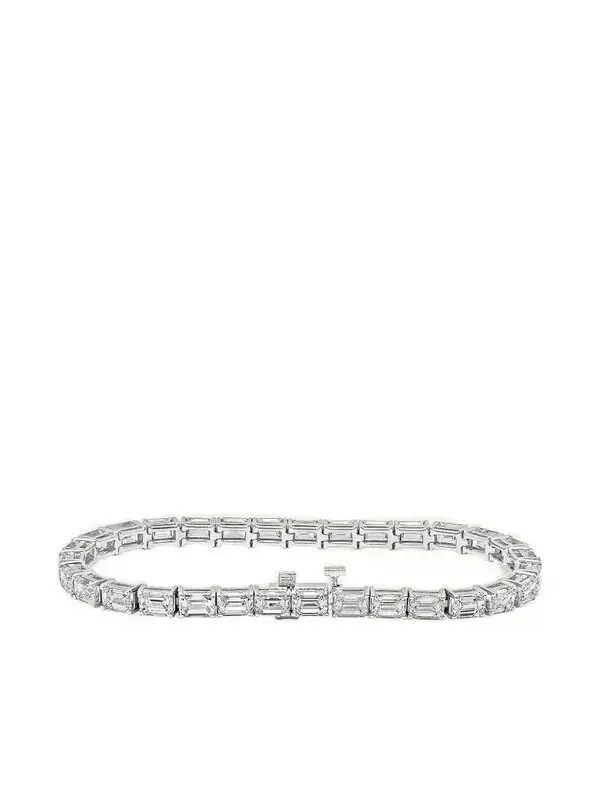 JEWELS AFICIONADO 18k White Gold 12.71 Ct. Diamond Bracelet