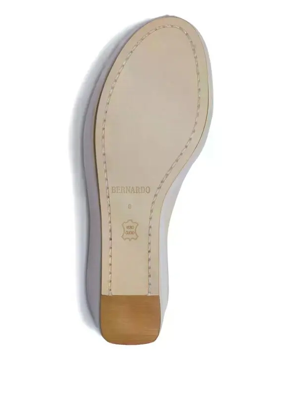 Bernardo 1946 76mm Vivi Leather Mules - Grey