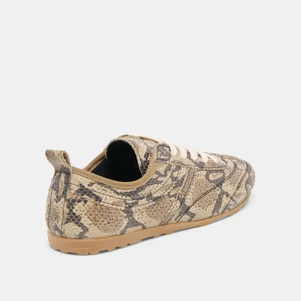 DOLCEVITA Viper Leather Snake Print Sneakers