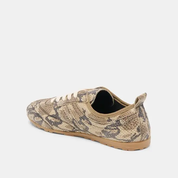 DOLCEVITA Viper Leather Snake Print Sneakers