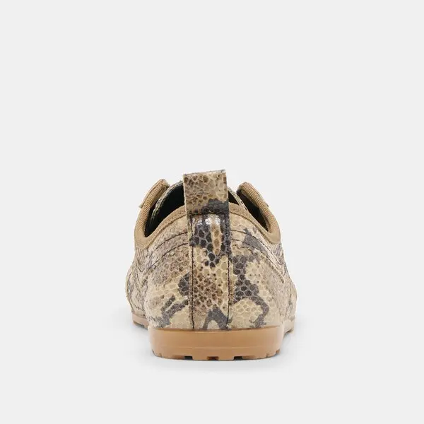 DOLCEVITA Viper Leather Snake Print Sneakers
