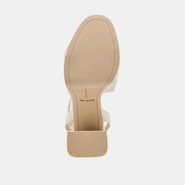 DOLCEVITA Parlo Platform Heels - Ivory Satin