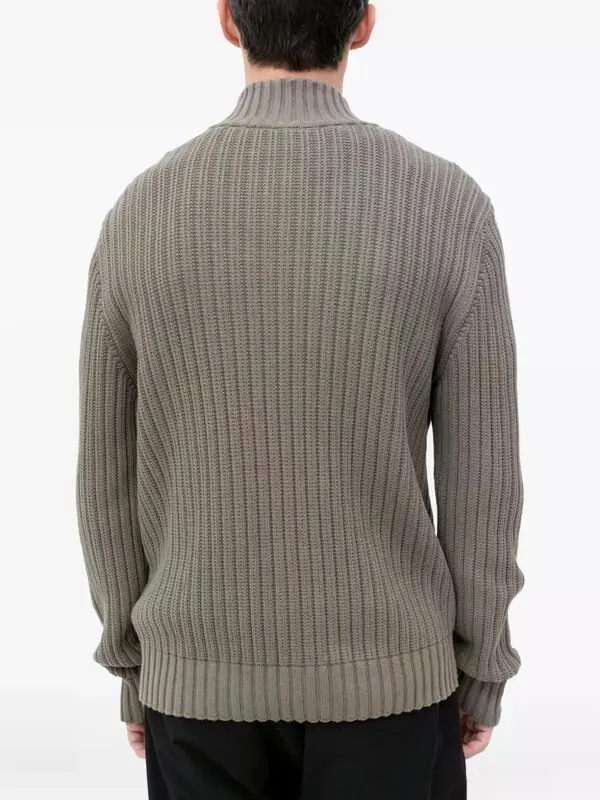 Hugo Ribbed Zip Cardigan