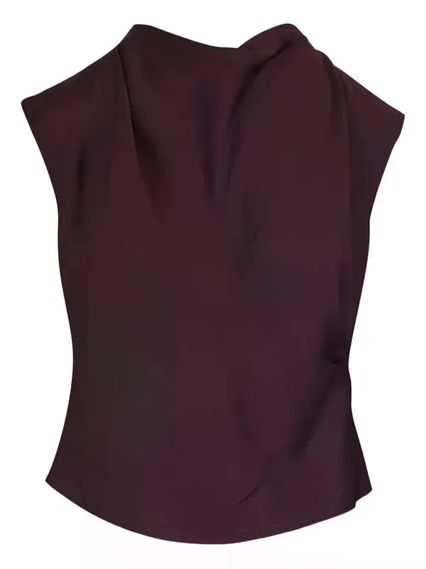 Vince Cowl-neck Top - Red