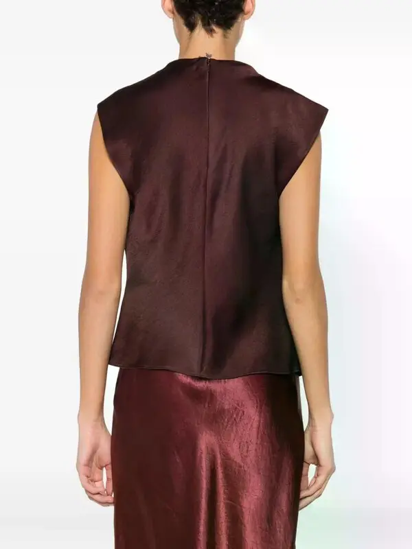 Vince Cowl-neck Top - Red