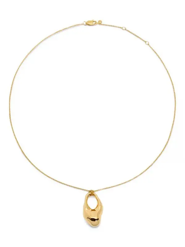 Monica Vinader Large Antica Pendant Necklace - Gold