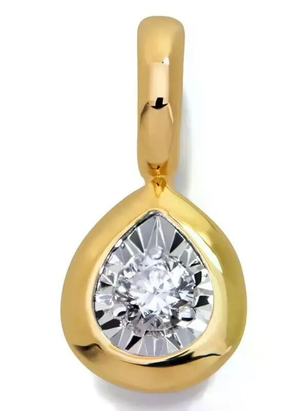 Monica Vinader Pear-cut Diamond Pendant - Gold