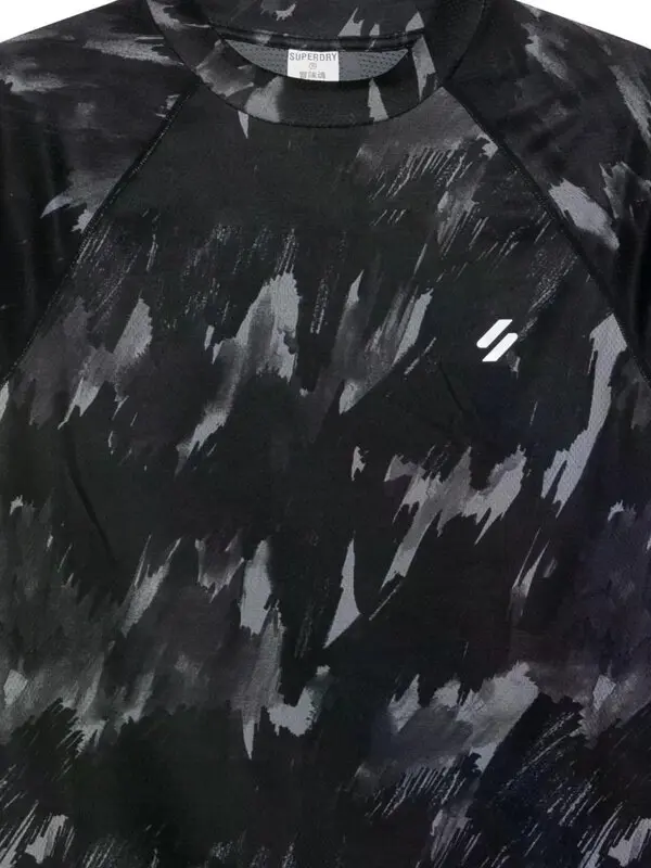 Superdry Abstract-print Raglan-sleeve T-shirt