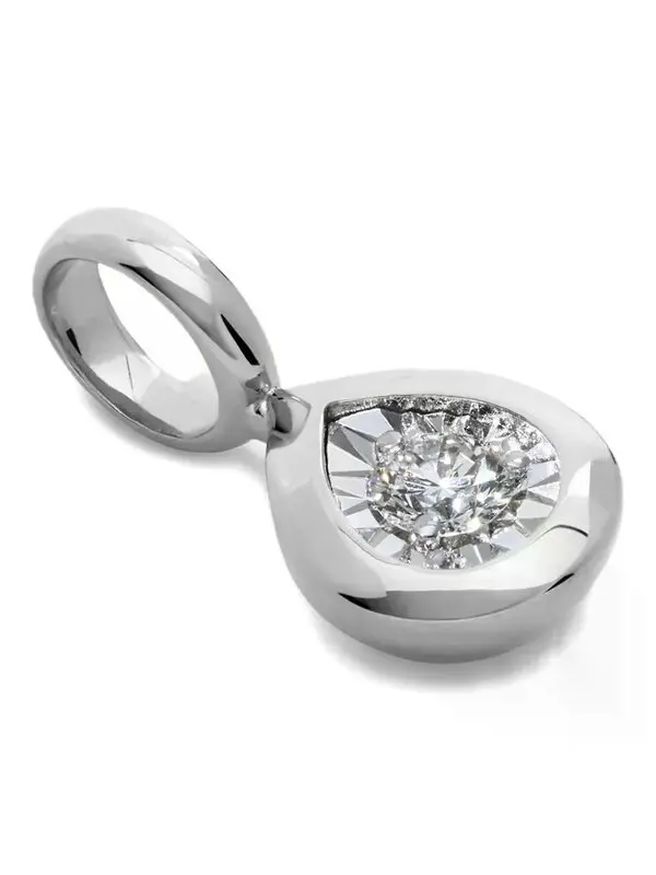 Monica Vinader Pear-shaped Solitaire Diamond Pendant