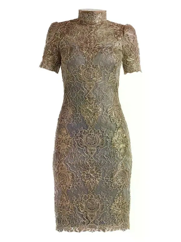 green emerald velvet dress Tadashi Shoji BSJ24030L main image 0